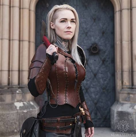 Female Leather Armour For The Wicher Schol Fantasy Costumes Cosplay