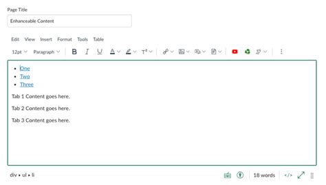 Create Tabs In Canvas Pages With This HTML Trick GMCTL Online Teaching Edtech Ideas Archived