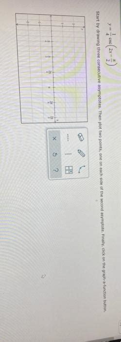 Solved Start By Drawing Three Consecutive Asymptotes Then