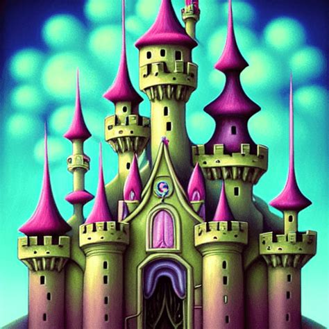 Pastel Castle Graphic · Creative Fabrica