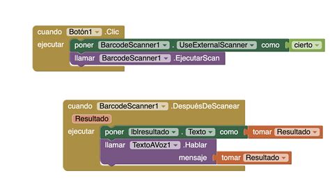 Usar Scanner Qr Externo En App Mit Inventor Mit App Inventor Help