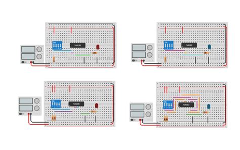 Circuit Design As Inverter And Gate Tinkercad