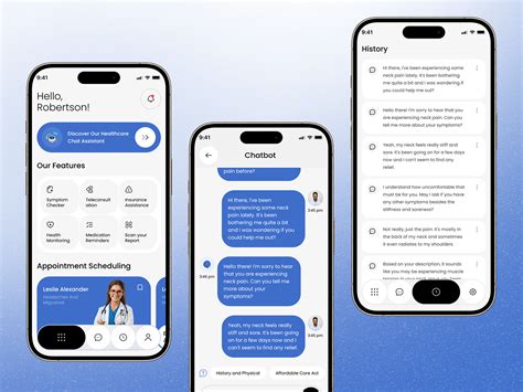 Carebot Ai Healthcare Chatbot Ui 3 Images Behance