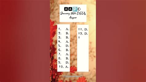 January 2024 Aapc Cpc Ceus Ceus Answer Key Earn Your Credits Youtube