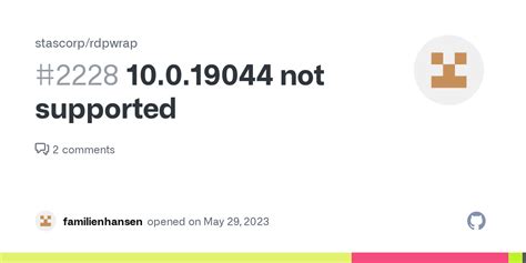 10019044 Not Supported · Issue 2228 · Stascorprdpwrap · Github