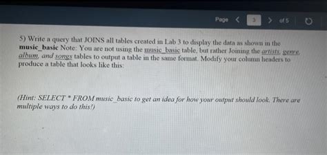 Solved 1 Write A Query That Joins Two Tables Imd Returns