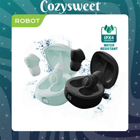 Jual Robot Tws Wireless Earphone Airbuds T Garansi Tahun Shopee Indonesia
