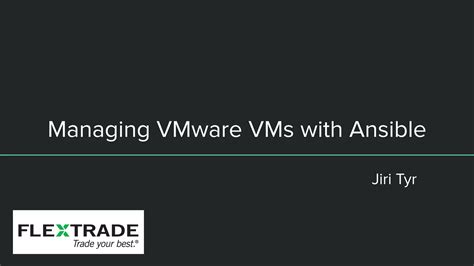 Managing Vmware Vms With Ansible Pdf