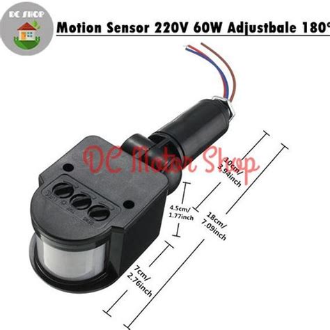 Jual Sensor Gerak Pir Motion Sensor Detector 220v Rotateable With Lux Timer Kota Bogor
