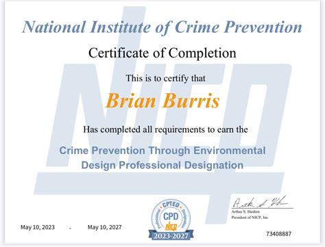 Brian Burris On Linkedin Nicp Cpd Cpted