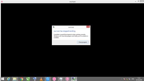 I Cant Open The Osulazer In Windows 8 When I Open It It Show That