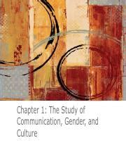 Sex And Gender Chapter 1 Pdf Det654e Chapter 1 The Study Of Communication Gender And Culture