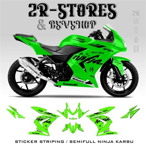 Kawasaki Ninja 250 Karbu Motorcycle Sticker Ninja 250 Karbu Semi Full