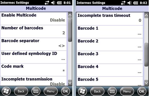 How To Configure Intermec Mobile Device To Enable Multicode Functionality