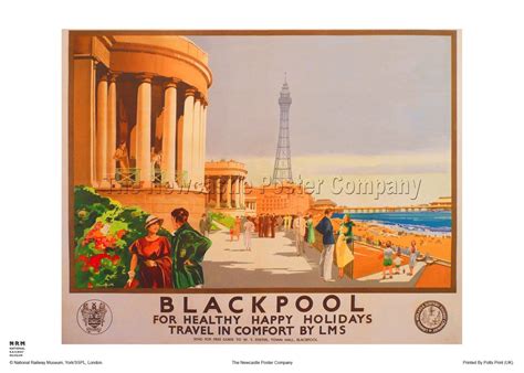 Blackpool Vintage Railway Travel Posters