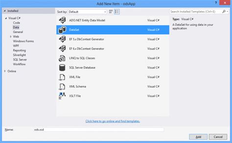 Creating Xsd Schema Data Access Components Objectdatasource Control