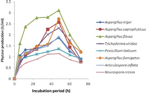 Phytase Activity Of Fungal Isolates Download Scientific Diagram