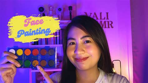 Asmr Talking To You While Painting Your Face 🎨 Visual Trigger Youtube