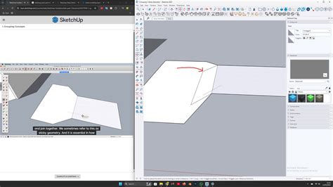 Sticky Geometry Creating Extra Edges And Face Sketchup Sketchup