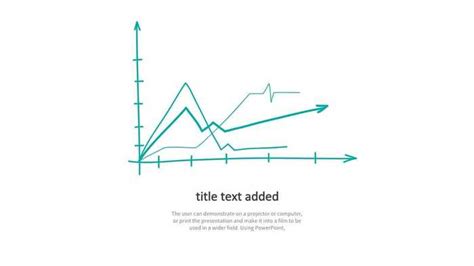 Line Graph With Green Arrow Pointing Upward PowerPoint Template Free Download Pikbest