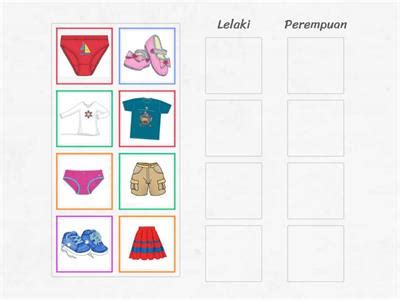 Lembaran Kerja Tema Pakaian Dan Aksesori Prasekolah Rpa Tadika Taska