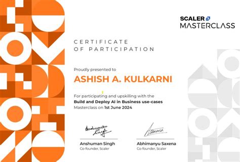 Ashish Kulkarni Pmp® Csm® On Linkedin Enjoyable Masterclass On Build And Deploy Ai In Business