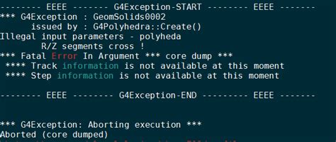 Polyhedra In Text Geometry Geometry Fields And Transportation Geant4 Forum