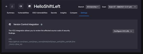 source code view shiftleft docs