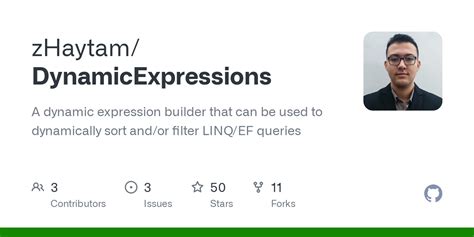 Github Zhaytamdynamicexpressions A Dynamic Expression Builder That