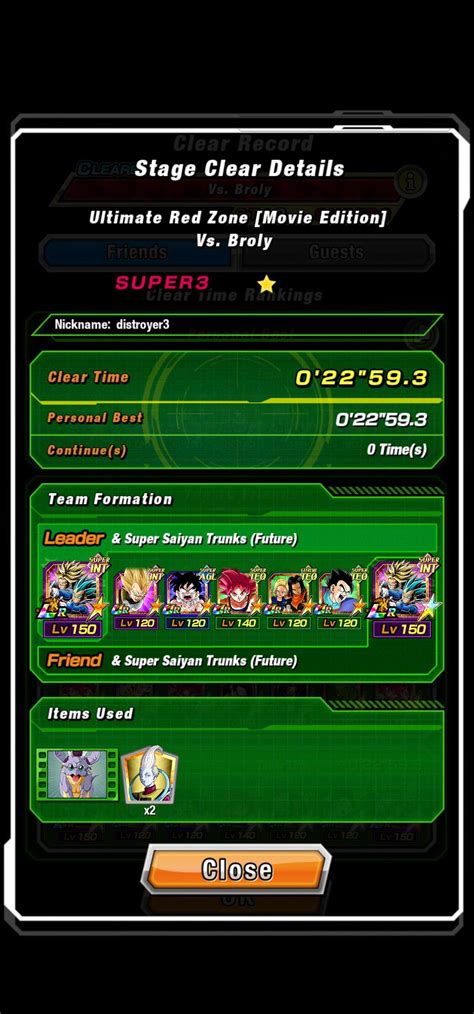 Finally Beat Red Zone Broly R Dbzdokkanbattle