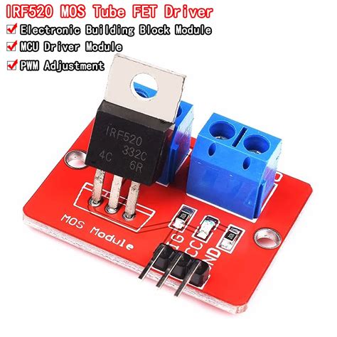 0 24v Top Mosfet Knop Irf520 Mos Driver Module Voor Arduino Mcu Arm Raspberry Pi