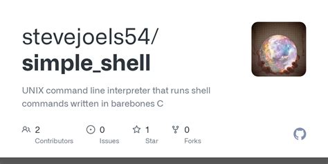 Github Stevejoels54simpleshell Unix Command Line Interpreter That