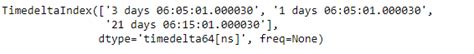 Python Pandas TimedeltaIndex unique 极客教程