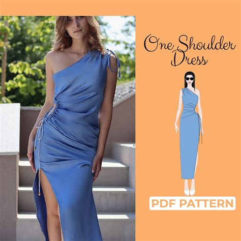 Tube Dress Sewing Pattern Off Shoulder Bodycon Dress Pattern