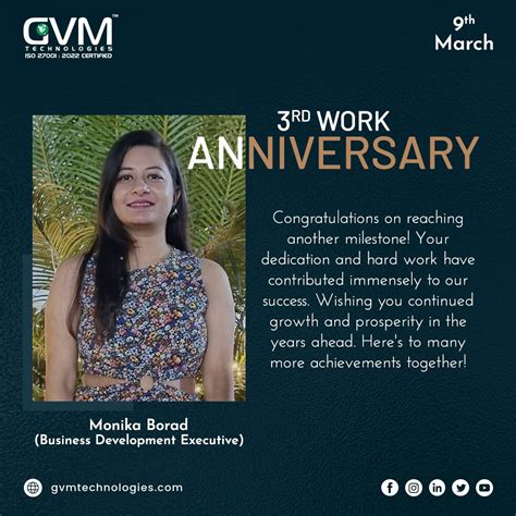 Gvm Technologies On Linkedin Workanniversary Workanniversarycelebration Workversary