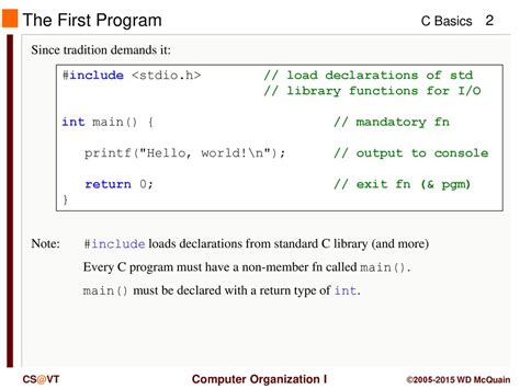 A History Lesson Adapted From Chapter 1 In C For Java Programmers By