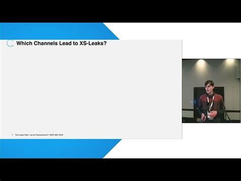 Ieee Symposium On Security And Privacy Talk The Leaky Web Automated Discovery Of Cross Site