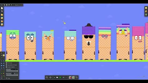 More Numberblocks 105 To 1999 Battle 13 In Algodoo Youtube