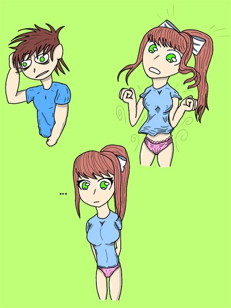 Casual Monika Tg By Fridgeballz On Deviantart