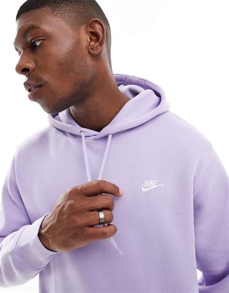 Nike Club Hoodie In Lilac Asos