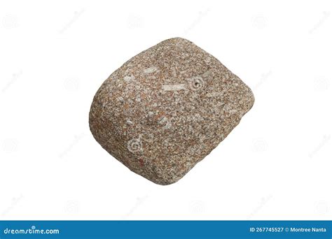 A Coarse Grained Phaneritic Granite Intrusive Igneous Rock Stone Isolated On White Background