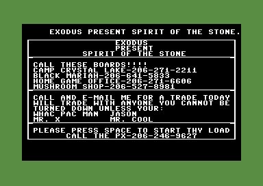 CSDb Spirit Of The Stone By Exodus CSDb Spirit Of The Stone By Exodus