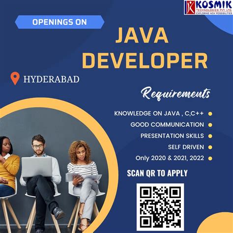 Kosmiktechnologies Pvt Ltd On Linkedin Openings Java Javadeveloper Itjobs Javajobs