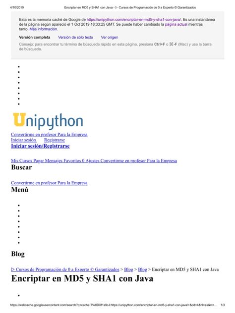 Encriptar En Java Pdf Java Lenguaje De Programación Criptografía