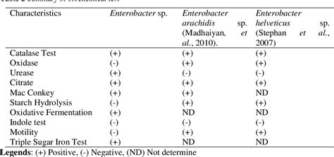 Enterobacter Cloacae Catalase Test