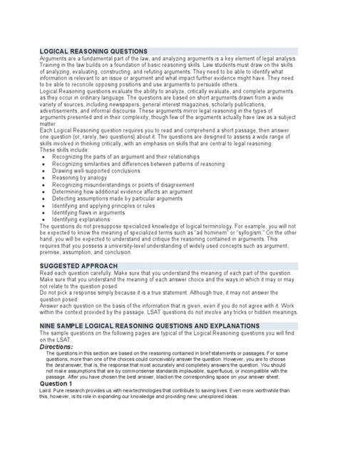 Logical Reasoning Skills Pdf Argument Logic