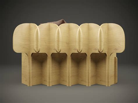 Wood Parametric Couch For Cnc Machine 3d Model By Malibusan