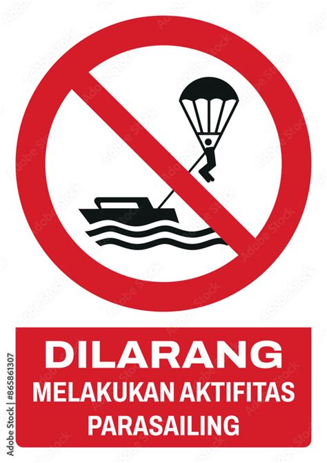 Iso Prohibition Safety Signs V1 In Indonesian Dilarang Melakukan