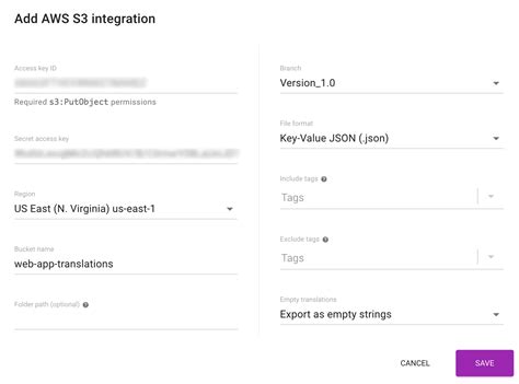 Aws S3 Integration Localizely Localization Platform For Web And