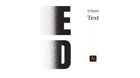How To Create Particle Text In Illustrator Youtube